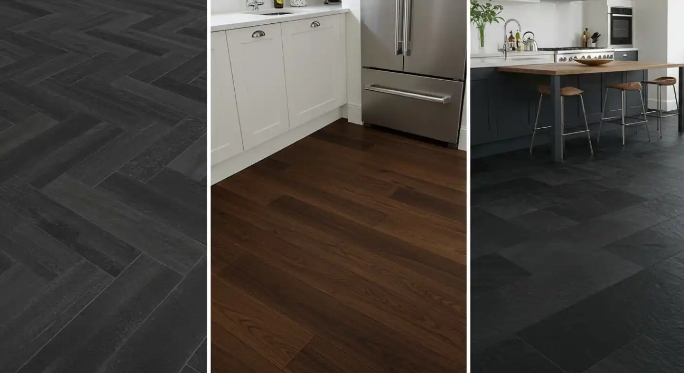 13 Moody And Elegant Dark Kitchen Flooring Ideas For A Sophisticated Space