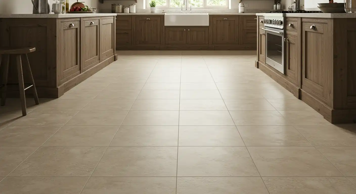 10 Spacious Kitchen Flooring Ideas With Big Tiles For An Open Feel