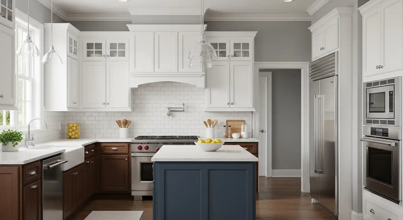 18 Evergreen Food Kitchen Cabinet Color Combinations