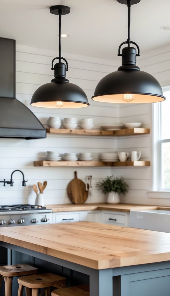 23 Farmhouse Kitchen Lighting Ideas To Brighten Your Space