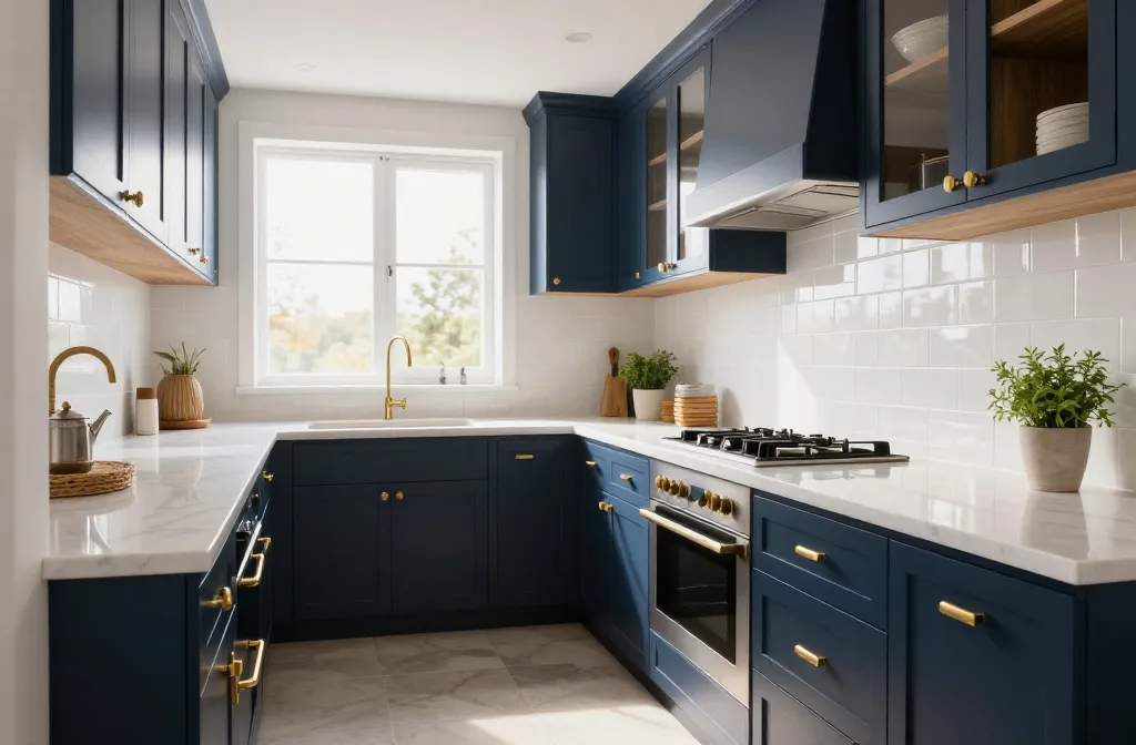 10 Navy Galley Kitchen Ideas: Sleek, Bold, Practical